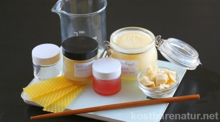 Salben selber machen - diese Materialien gehören in die Salbenküche